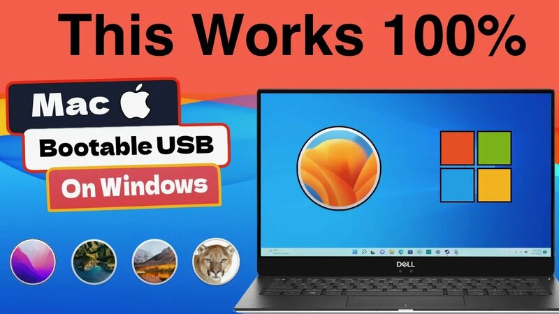 How to create Mac (macOS) Bootable usb drive on Windows | Make Mac OSX bootable USB on Windows ...