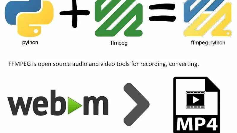 Python Ffmpeg 2022 convert webm to mp4 using ffmpeg python | How to use Ffmpeg Python usng ...
