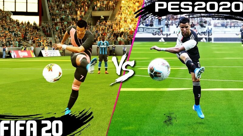 FIFA 20 vs. PES 2020: Shooting (Long Shots, Finesse Shots, Volleys, Lobs & More) 4K - Смотреть ...