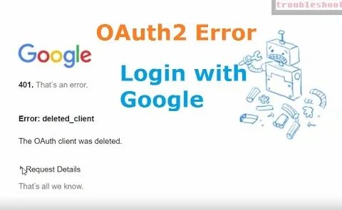 Error 401 OAuth2 Error: deleted_client. The OAuth client was deleted - Yandex Video aramada ...