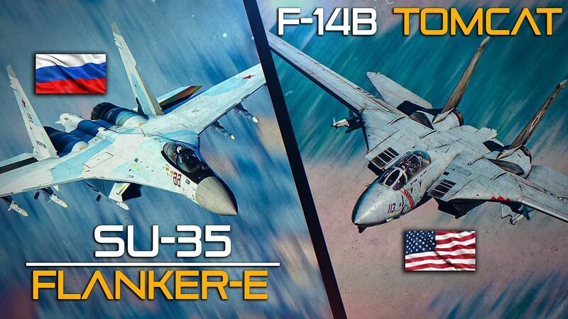 Su-35 Flanker-E Vs F-14 Tomcat | Digital Combat Simulator | DCS | Intercept | Dogfight ...