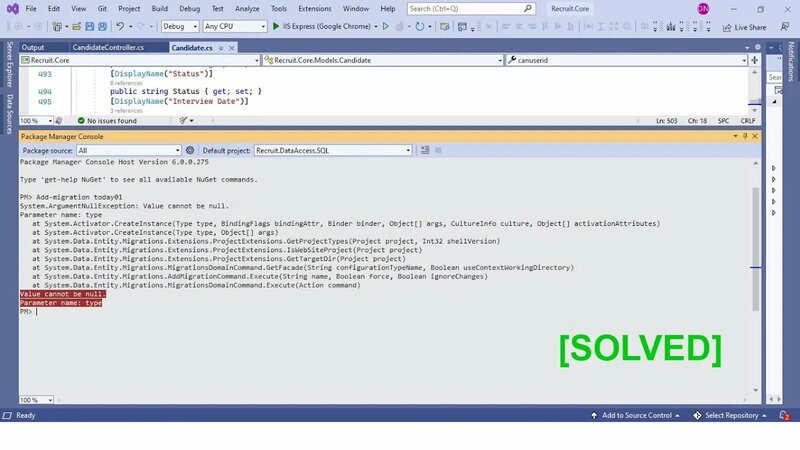 System.ArgumentNullException: Value cannot be null. [Solved] - Complete Process - Смотреть ...