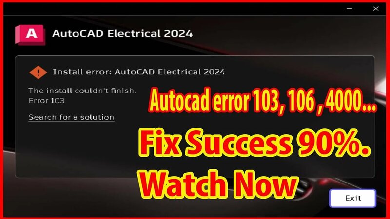 How to Fix Error 103 when Install Autocad Autodesk Revit, 3ds max. Autocad error 103. - Смотреть ...