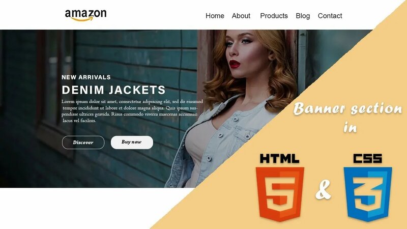 Create Banner (Hero) section in Html and Css || UI Dev - Смотреть онлайн в поиске Яндекса по Видео
