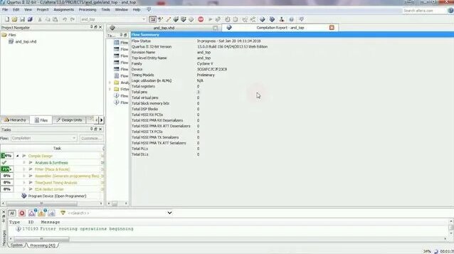 How to run and simulate your VHDL code in Altera Quartus II 13 0 (OR gate Code) - Смотреть ...