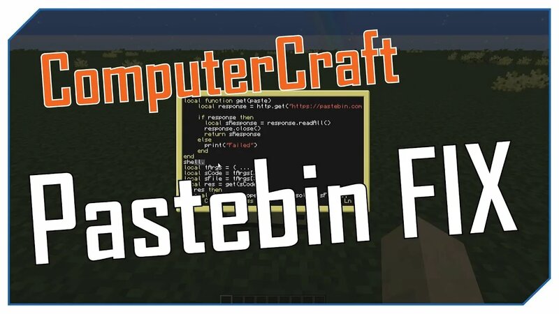 [FIX] Computercraft - Pastebin Super FIX - Смотреть онлайн в поиске Яндекса по Видео