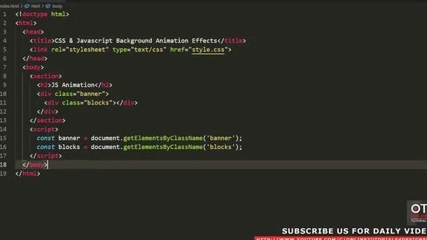 CSS & Javascript Background Animation Effects | Animated Background Image Loop Animation ...