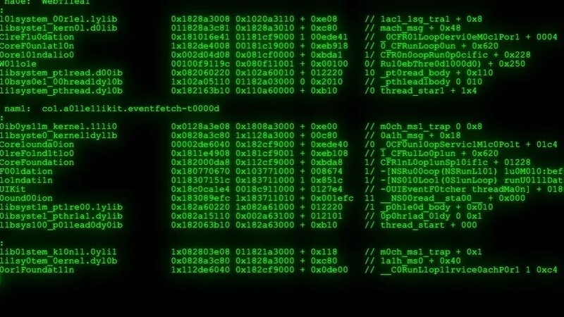4к Relaxing Coding Screensaver Encrypted Programming Code green Video VJ Loop no sound. no music ...