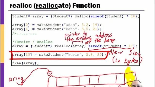 Heap Memory: malloc, calloc, realloc, and free functions in C - Смотреть онлайн в поиске Яндекса ...