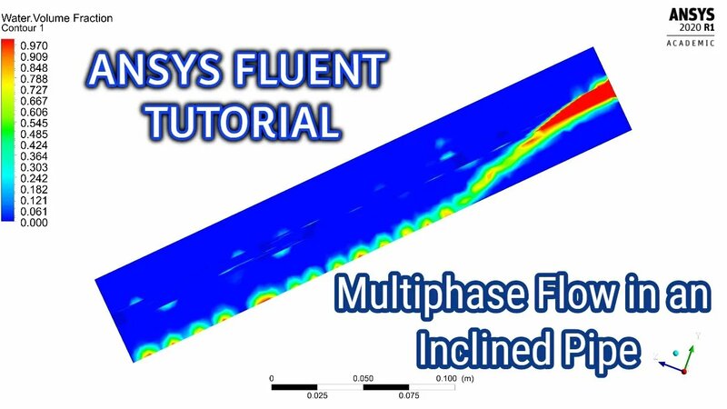 Ansys Fluent Tutorial | Multiphase flow in an Inclined Pipe | Two Phase Flow in an Inclined Pipe ...