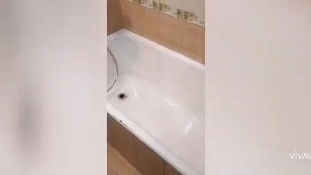 Восстановление покрытия ванны методом налива (материал Sipoflex 24 ...