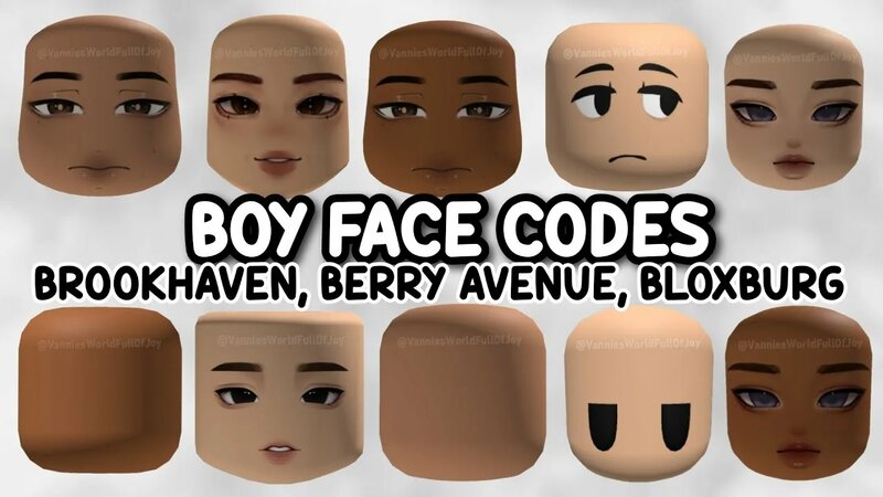 Boy face ID codes for brookhaven rp, berry avenue, bloxburg & all roblox games that allow codes ...