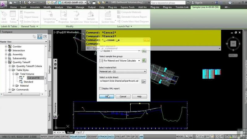 Autocad Civil 3d Tutorial Earthwork Volumes Infiniteskills