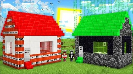 Компот | ДОМ Читера Против ДОМ Грифера В Майнкрафт | Компот Minecraft ...
