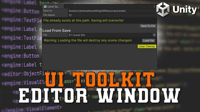 How I Made a Level Save/Load Editor Window for my Minigolf Microgame | UI Toolkit Unity Tutorial ...