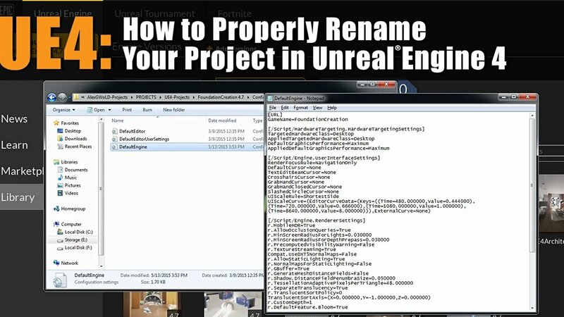 UE4: How to Rename Your Project in Unreal Engine 4 [Tutorial] - Смотреть онлайн в поиске Яндекса ...
