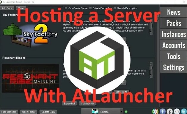 How to create a Server on AtLauncher - Смотреть онлайн в поиске Яндекса по Видео