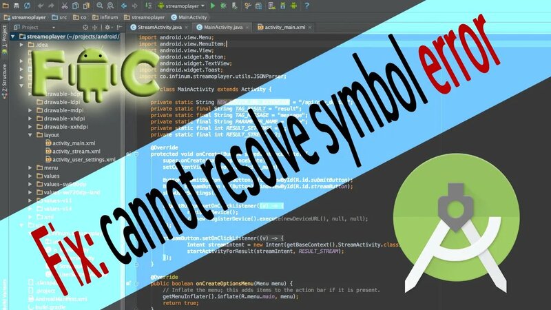 Как исправить: cannot resolve symbol - ошибку в Android Studio - Смотреть онлайн в поиске ...
