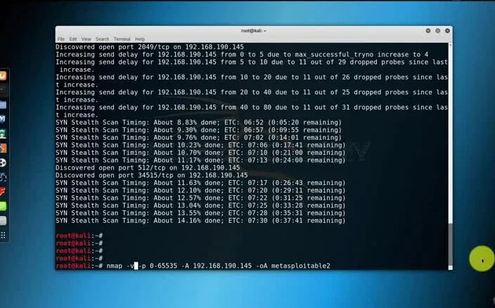Kali Linux Для Начинающих (2018) - 03 Взламываем системы - 002 Сканируем порты с помощью Kali ...