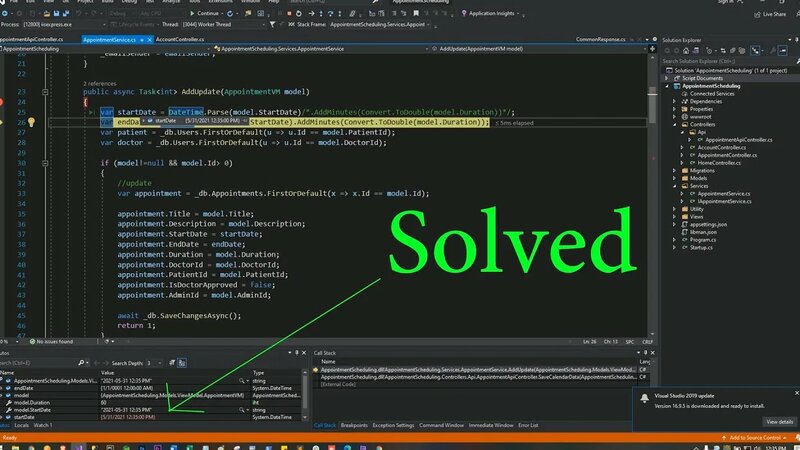 [Solved] String ' ' was not recognized as a valid DateTime. - Смотреть онлайн в поиске Яндекса ...