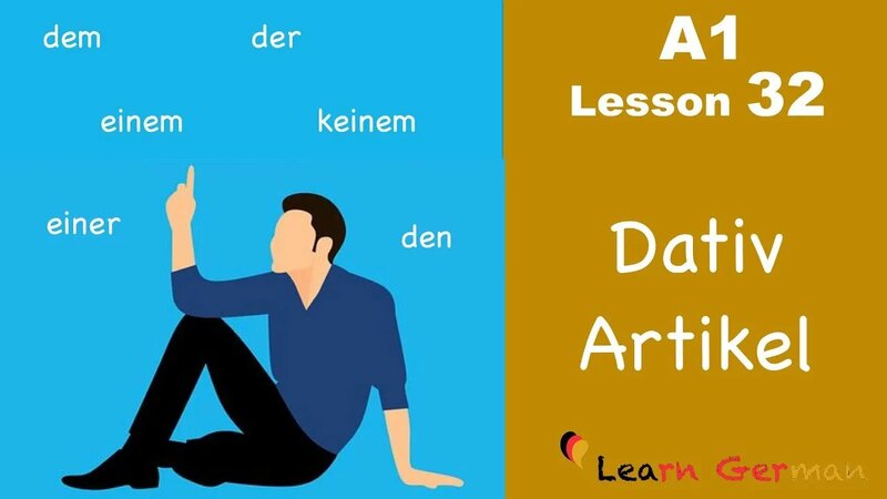 Learn German | Artikel im Dativ | Dative Case | German for beginners ...