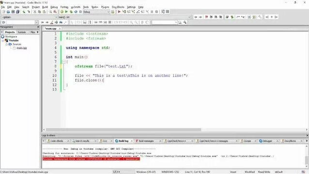 How to Create, Read and Write to a File in C++ - Смотреть онлайн в поиске Яндекса по Видео