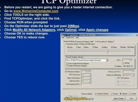 Оптимизация и ускорение интернета компьютера. Уменьшение пинга. TCP Optimizer. - Смотреть онлайн ...
