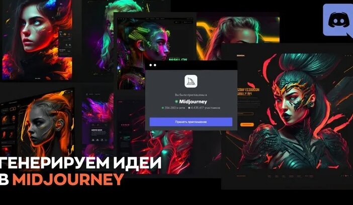 Как сгенерировать изображение в нейросети Обзор Midjourney Смотреть