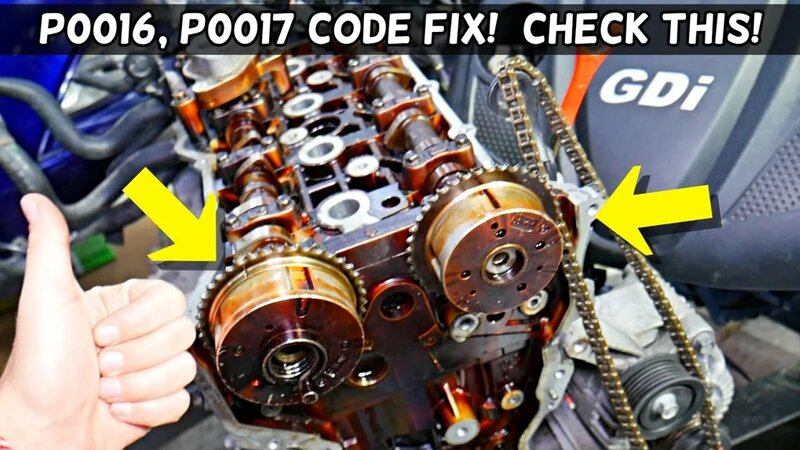 Hyundai kia gdi code P0016 P0017 engine light on - Смотреть онлайн в поиске Яндекса по Видео