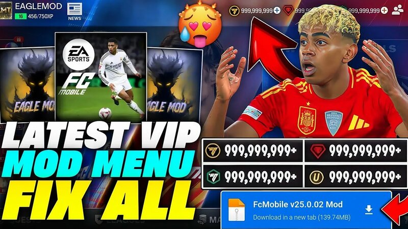 VIP!! Fc Mobile MOD MENU V25.0.02 | Unlimited Money, Fc Points | Fc Mobile MOD MENU | FC MOD APK ...