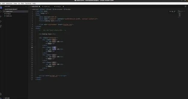 Master Html Css And Javascript With One Project Countdown Timer Using Html Css Js Смотреть 2285