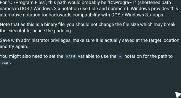 Fatal error in launcher: Unable to create process using ""C:\Program Files (x86)\Python33\python ...