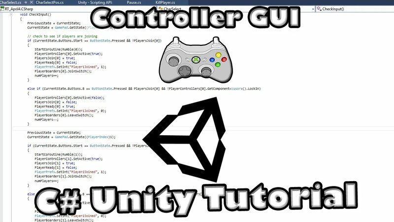 Unity Controller Controlled GUI Tutorial - Смотреть онлайн в поиске Яндекса по Видео