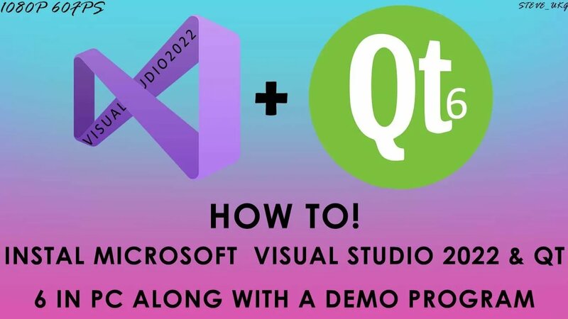 How to! | install visual studio 2022 | qt 6 | ADD extension of qt in visual studio | 100% ...