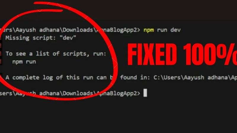 npm run dev error react solved | npm run dev not working || npm run dev not working react ...