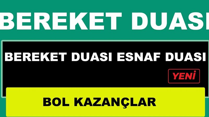 Bereket duası esnaf duası işyeri duası bol müşteri - Смотреть онлайн в поиске Яндекса по Видео