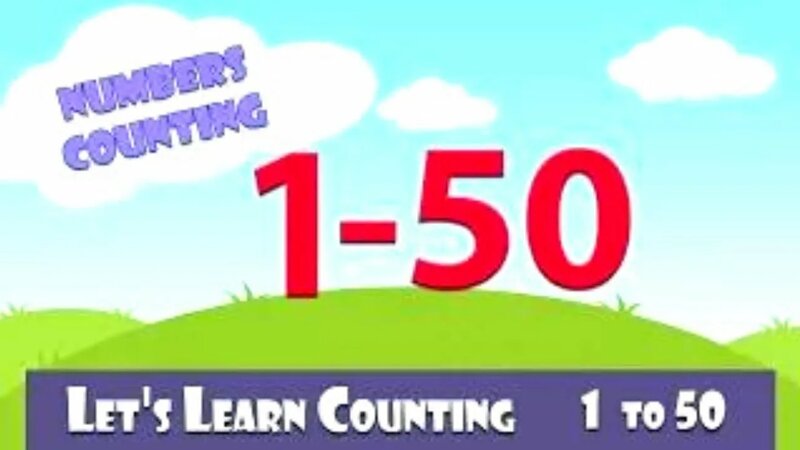 Learn To Count 1 to 50 | Numbers Counting One to Fifty | 1-50 In English For Beginners | Easy 1 ...
