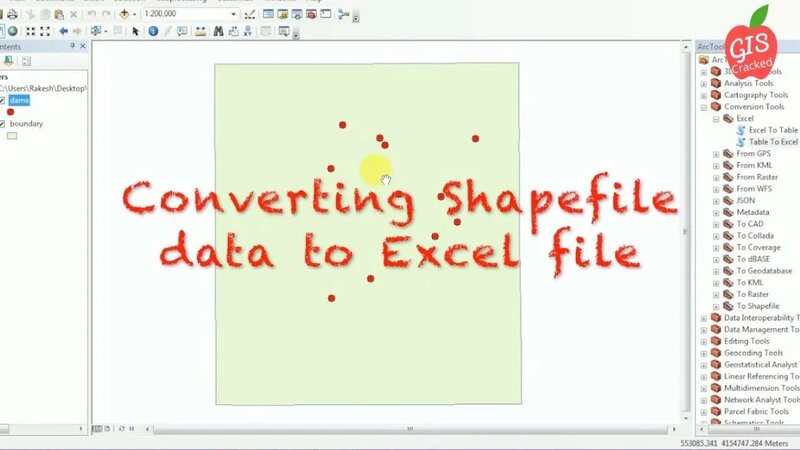 Export Shapefile Attribute Table from Arcgis to MS Excel !!!! - Смотреть онлайн в поиске Яндекса ...
