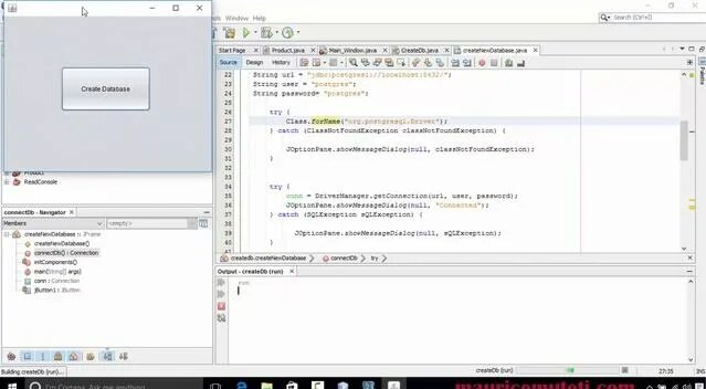 How To Create Postgresql Database PgAdmin 4 Netbeans Java JFrame GUI Source Code - Смотреть ...