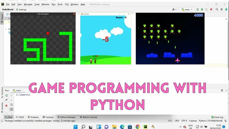 Python Game Development Tutorials | Game Programming With Python | Making Games with Python ...