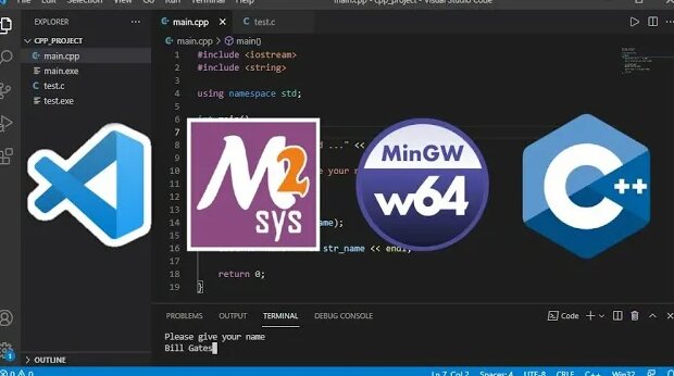 How to Install Msys2/Mingw-w64 and Run C/C++ files Using Visual Studio Code 2021 - Yandex Video ...