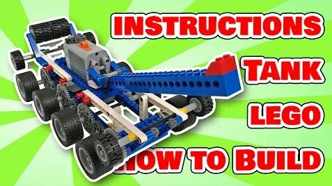 Lego Tank electric assembly instructions - Lego 9686 MOC - Смотреть онлайн в поиске Яндекса по Видео