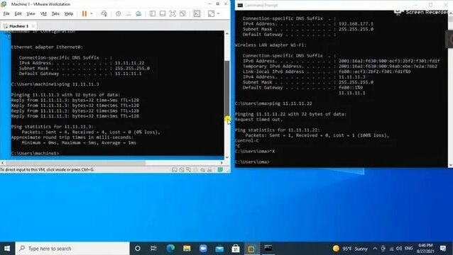 Unable to ping virtual machine in vmware workstation from base machine | Virtual machine ...