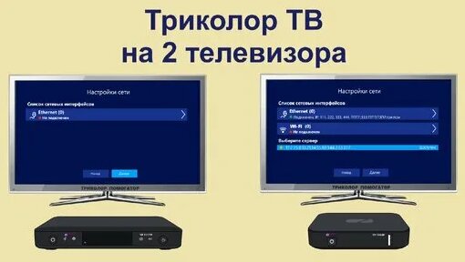 Комплект Триколор тв на 2 телевизора. Как подключить 2 телевизора ...