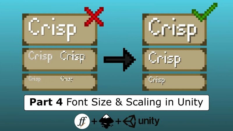 Custom Pixel Art Font for Unity - Font Size & Scaling (Unity) [Part 4/4] - Yandex Video aramada ...