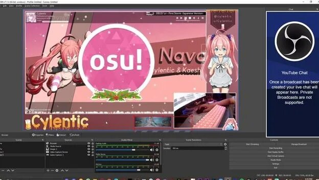 how to set up an osu! stream in obs studio - (PP Counter, Input Overlay and more) tutorial ...