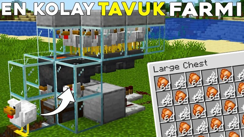 Yapimi Kolay Tavuk Farmi !! Minecraft: Tavuk Farm Nasıl Yapılır l Minecraft Sistemler - Yandex ...