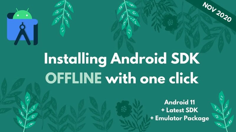 Installing Android SDK [Offline] with one click - No Need to wait hours for android studio ...