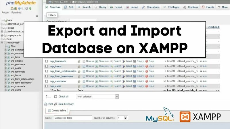 How to Export and Import Database in Xampp (2023 Complete Guide) - Yandex Video aramada ...