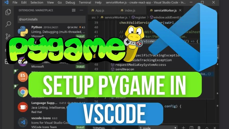 How to Install and Setup PyGame with Visual Studio Code | PyGame in VSCode - Смотреть онлайн в ...